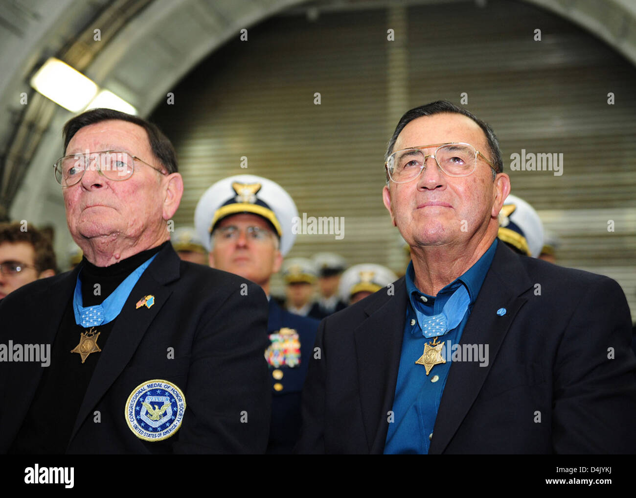 Medal honor ceremony aboard hi-res stock photography and images - Alamy