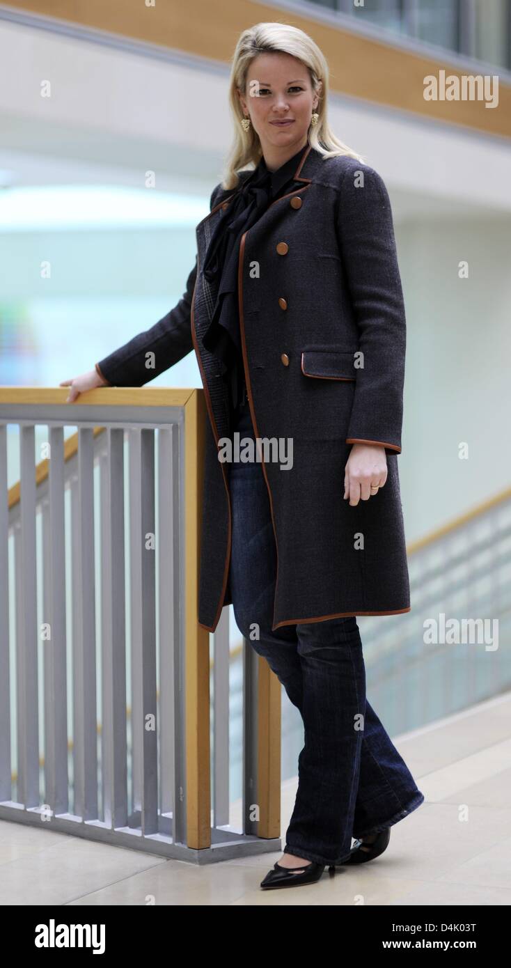 Stephanie Baroness of Guttenberg, the wife of the German Economic ...