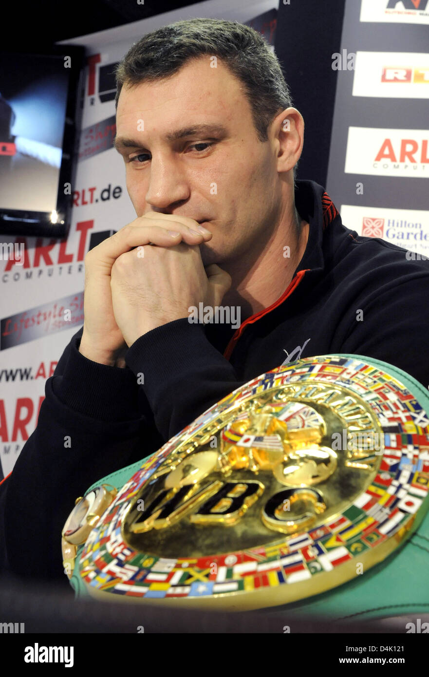 Ukrainian WBC Heavyweight Champion Vitali Klitschko pictured during a ...