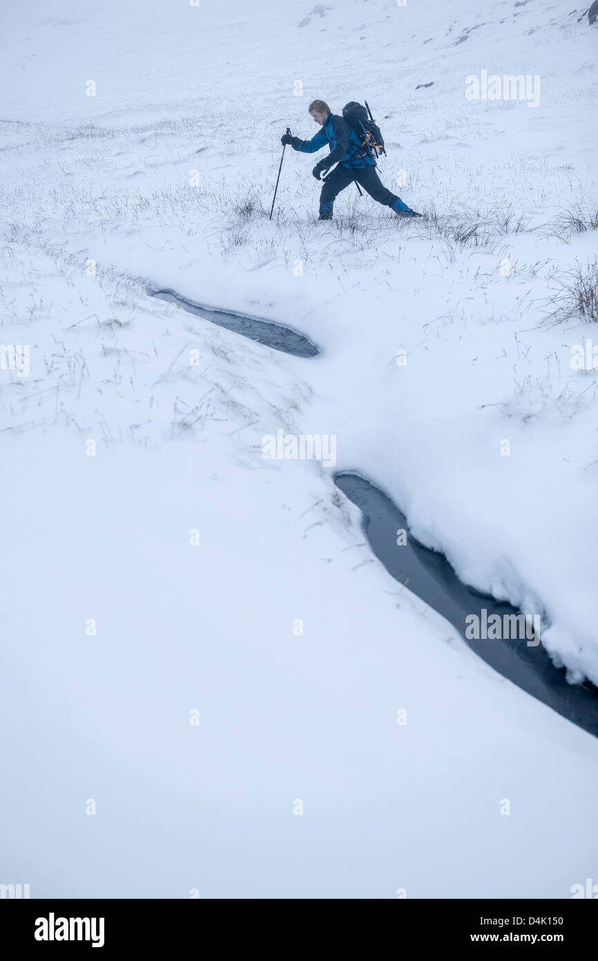 Snow shoeing man hi-res stock photography and images - Alamy