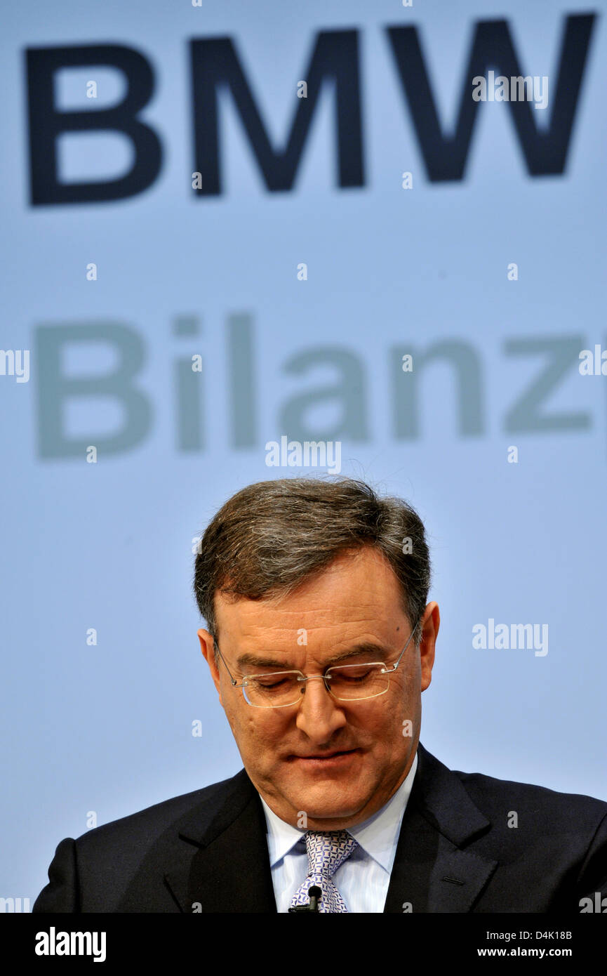 BMW-CEO Norbert Reithofer speaks during the automaker?s balance press ...