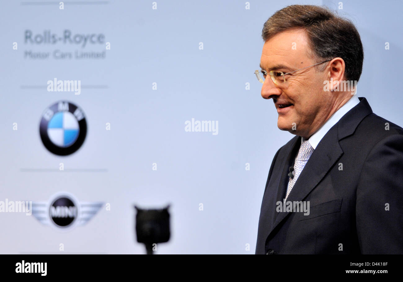 BMW-CEO Norbert Reithofer speaks during the automaker?s balance press ...