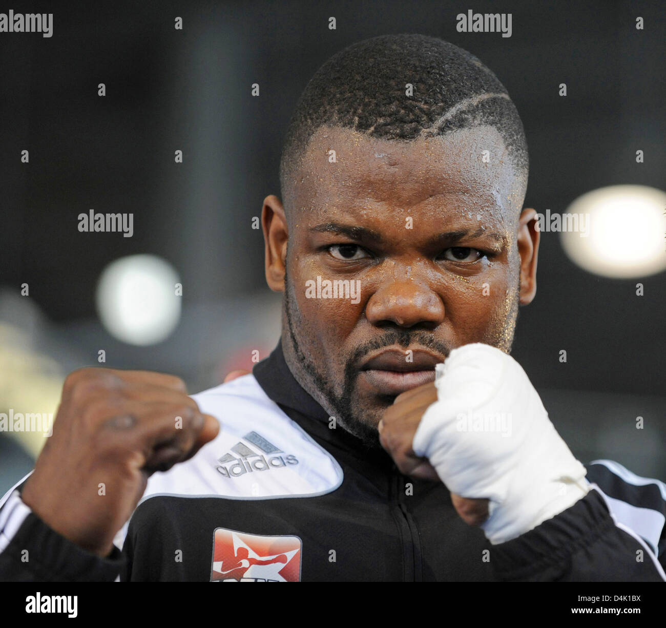 Cuban heavyweight boxer Juan Carlos Gomez pictured during a public ...