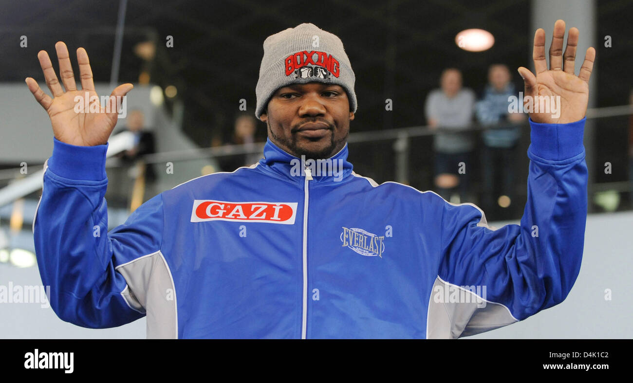 Cuban heavyweight boxer Juan Carlos Gomez pictured during a public ...