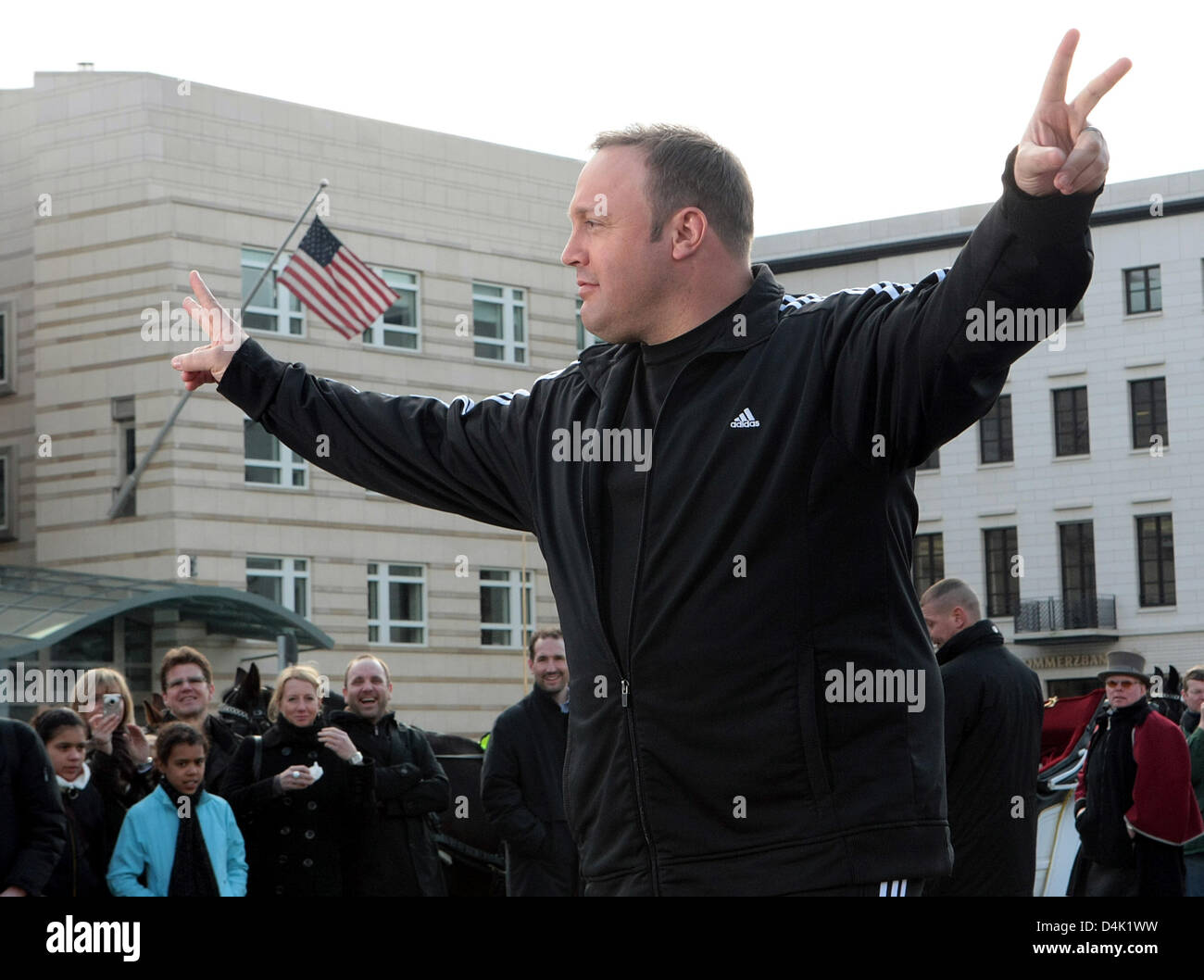 US actor Kevin James arrives for a photo call for his film ?Paul Blart ...