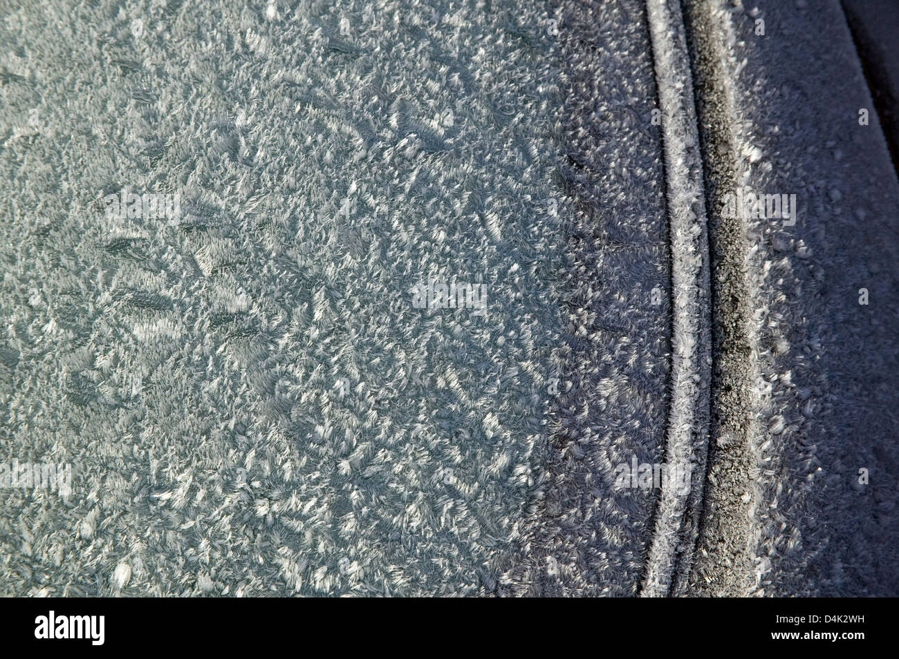 hoar frost ice particles miniature icicle winter Stock Photo - Alamy