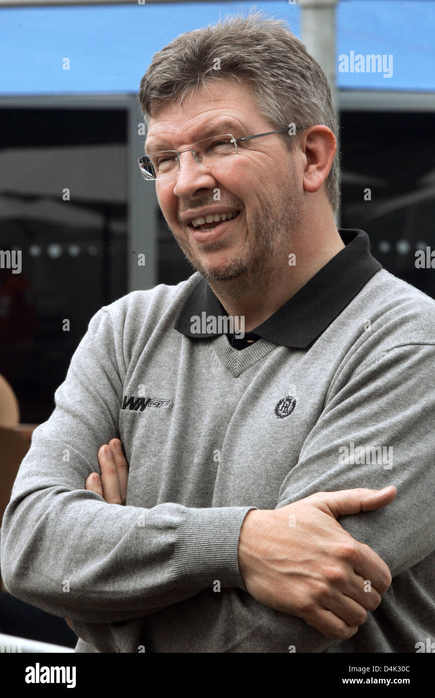 British Ross Brawn, owner of Team Brawn GP, smiles at Albert Park ...