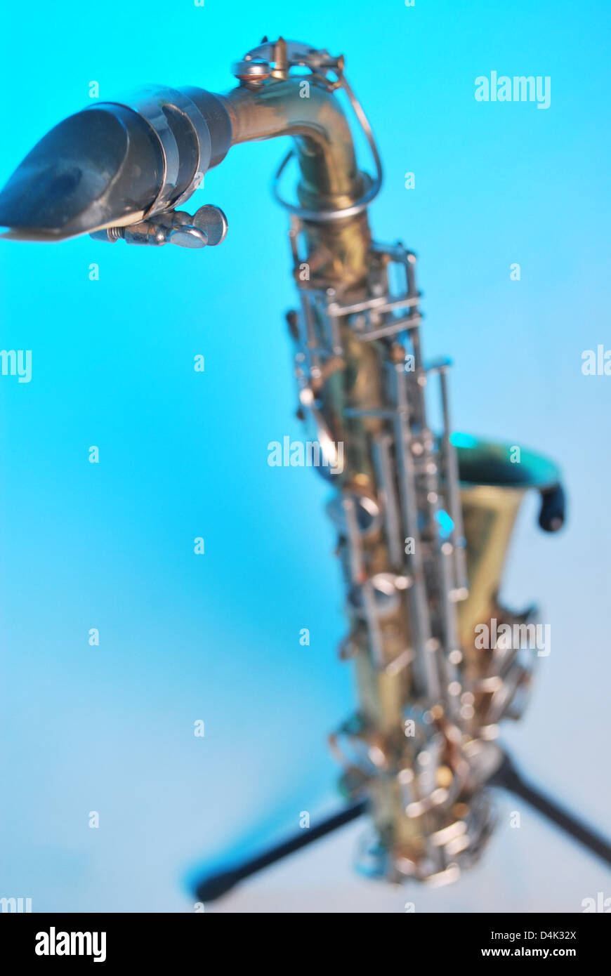 The Saxophone Blues Stock Photo - Alamy