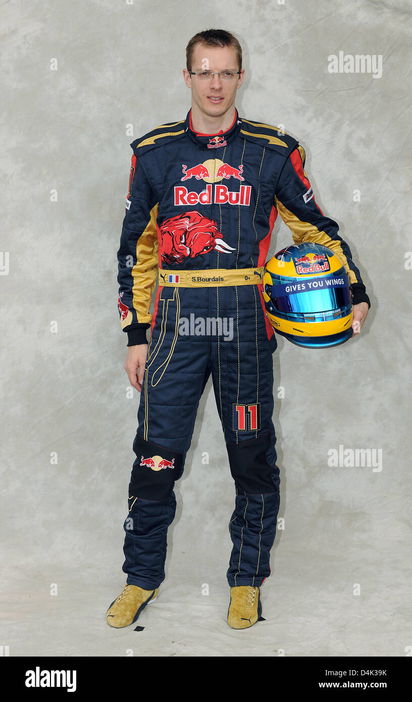 French Formula One driver Sebastien Bourdais of team Toro Rosso poses ...