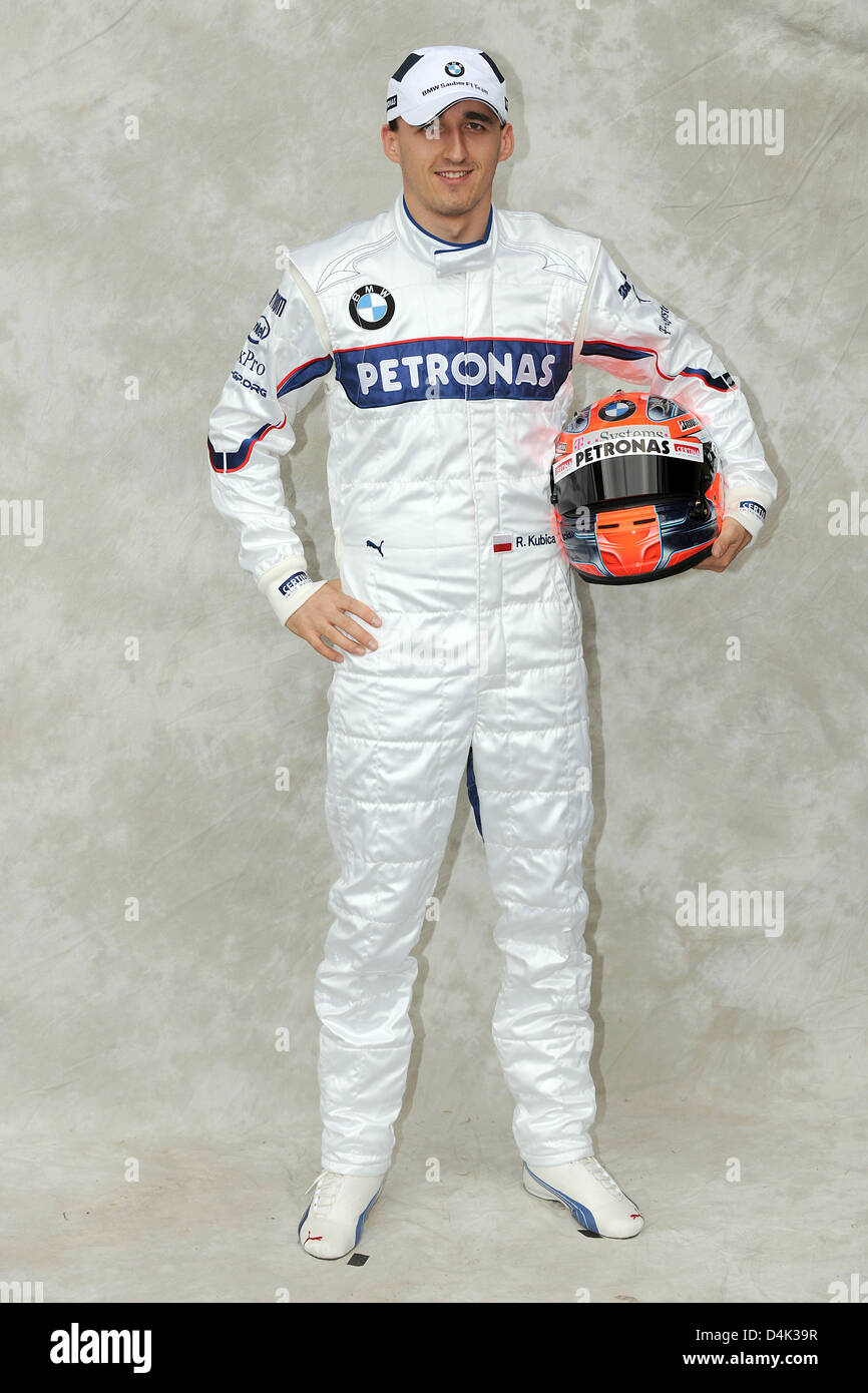Polish Formula One driver Robert Kubica of team BMW Sauber poses during ...