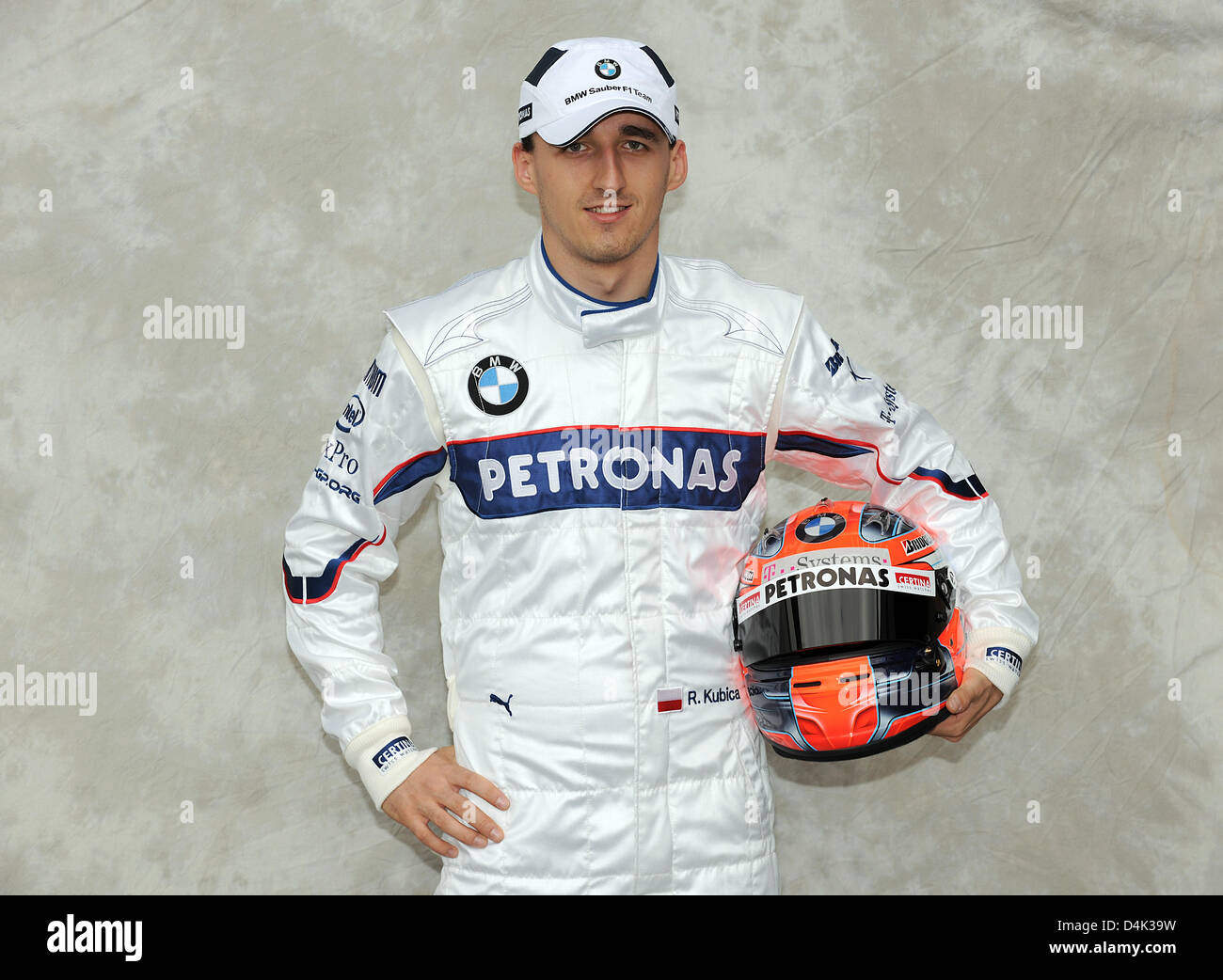 Polish Formula One driver Robert Kubica of team BMW Sauber poses during ...