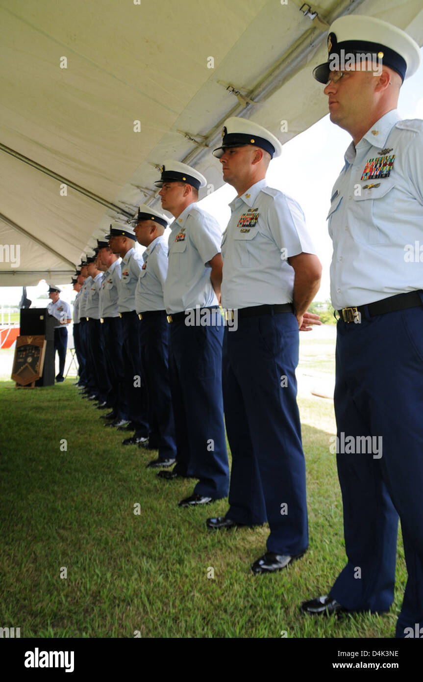 The CGC Pelican, a U.S. Coast Guard cutter, underwent a change of ...