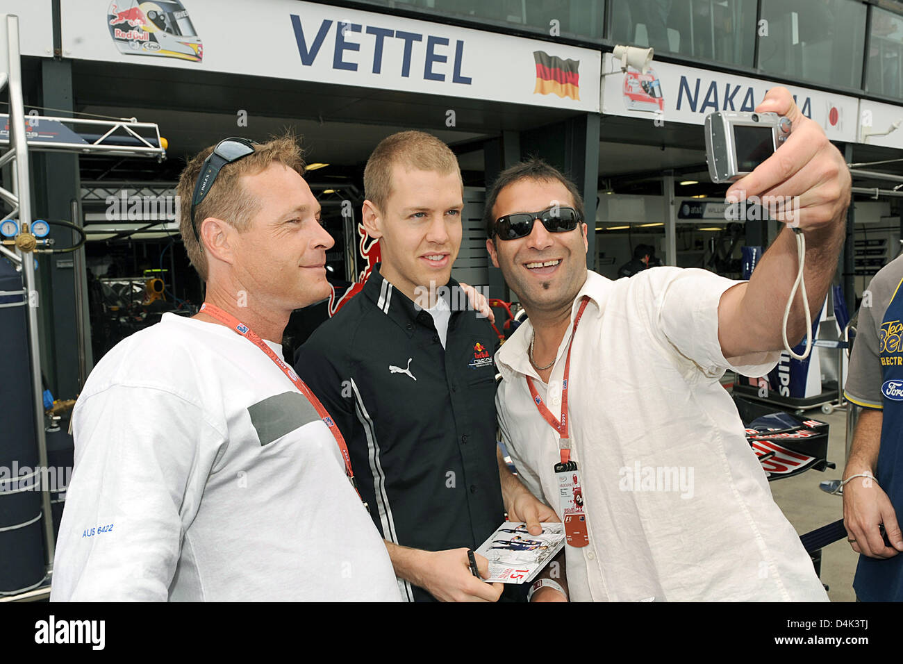 Red bull racing fans hi-res stock photography and images - Alamy