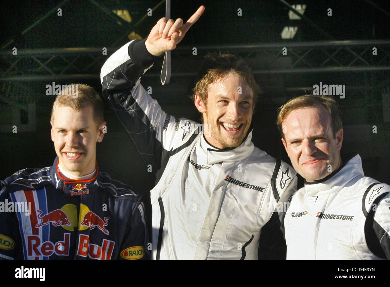 Jenson button 2009 brawn red bull hi-res stock photography and images ...