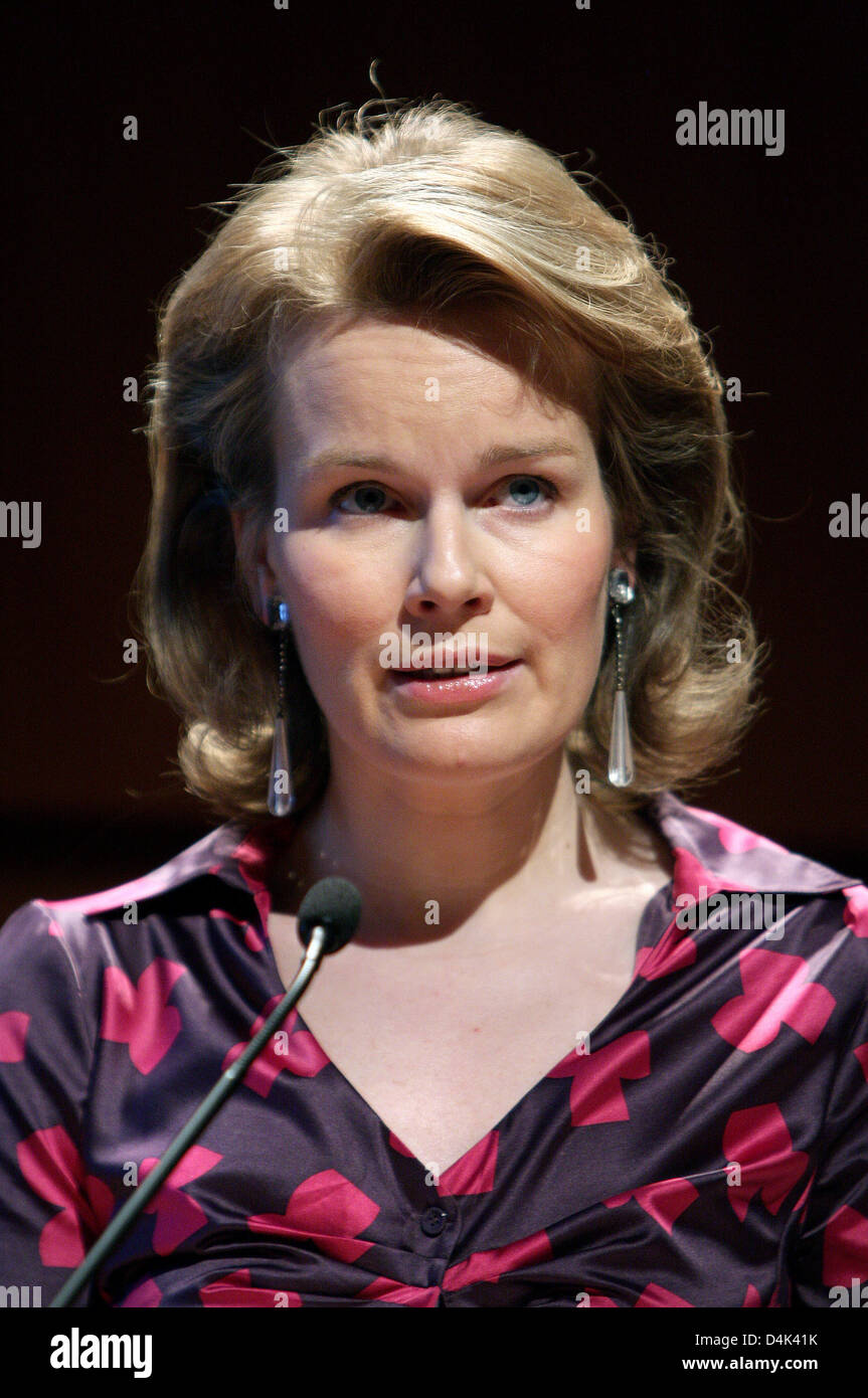 Belgian Crown Princess Mathilde attends the International Conference on ...