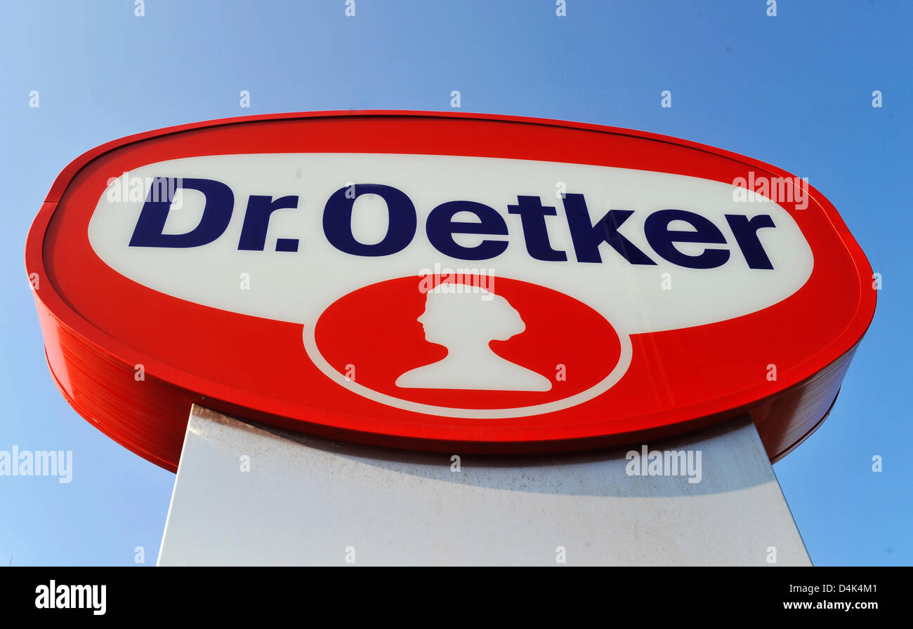The logo of Dr. Oetker pictured in Bielefeld, Germany, 31 March 2009 ...