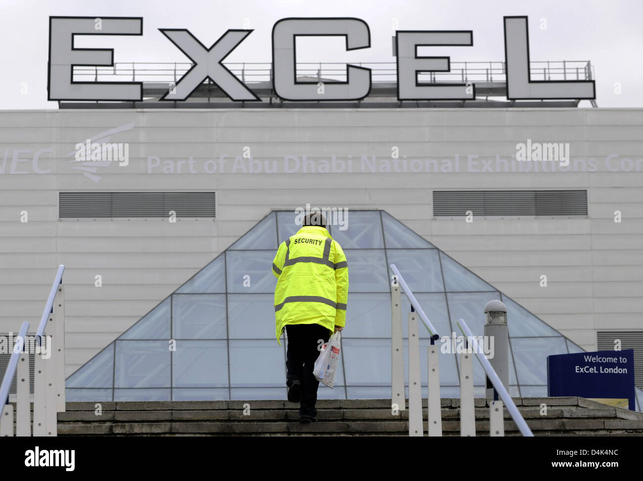 Security staff pictured at ExCel conference centre in London, United ...