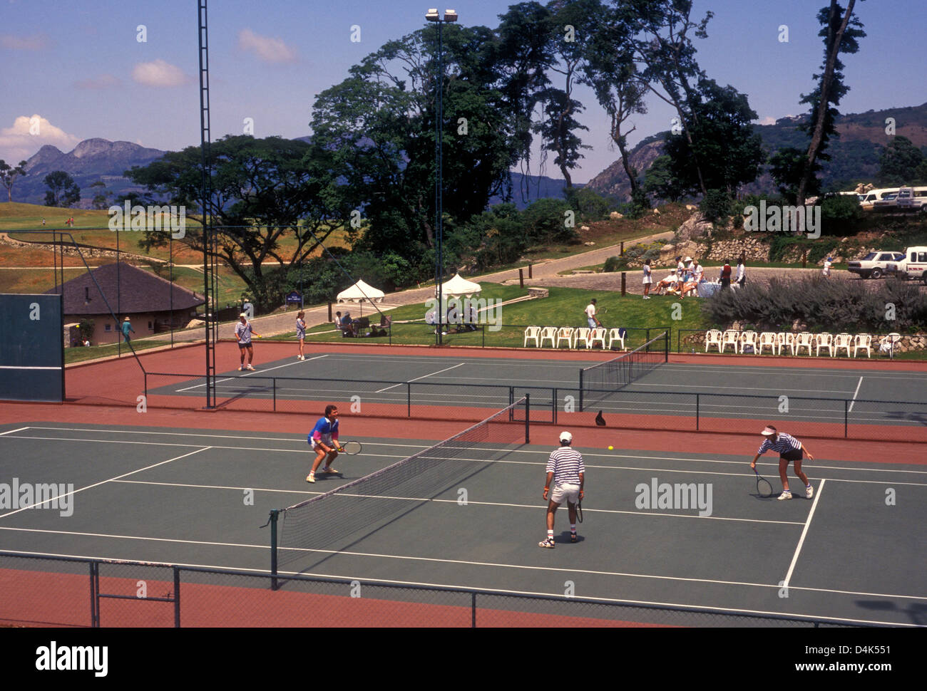 hotel guests, guests, people playing tennis, tennis, Leopard Rock Golf ...