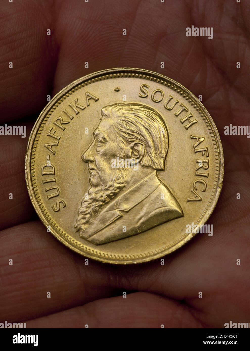 Kruegerrand gold coin hi-res stock photography and images - Alamy