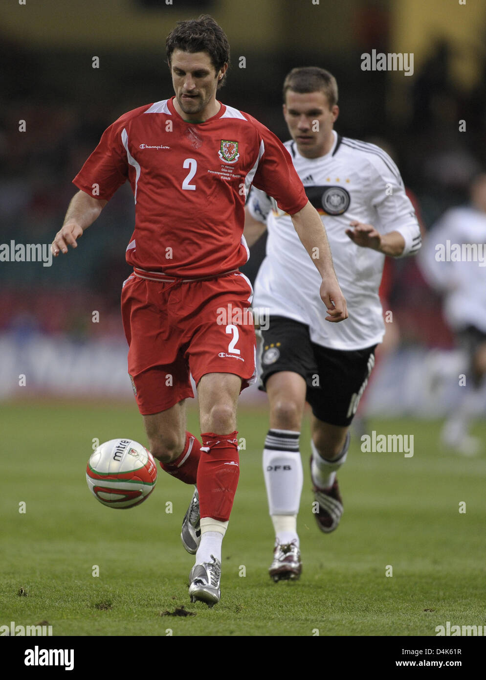 Welsh international Samuel Ricketts seen in action during the FIFA 2010 ...
