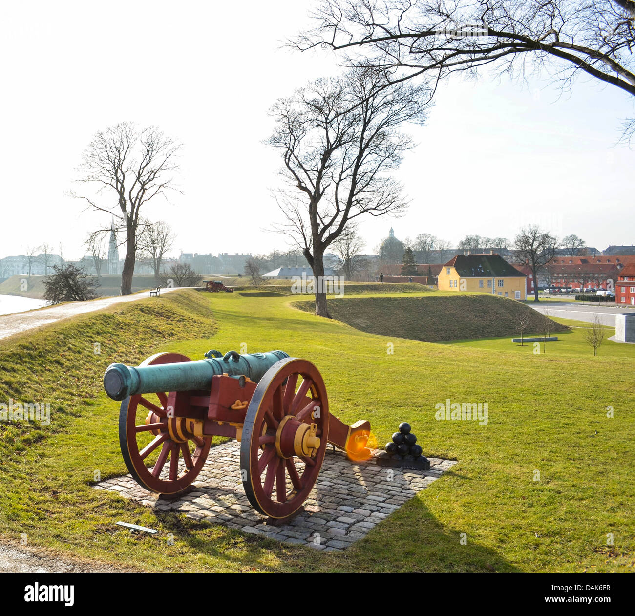 An old cannon in Copenhagen's fortification Stock Photo - Alamy