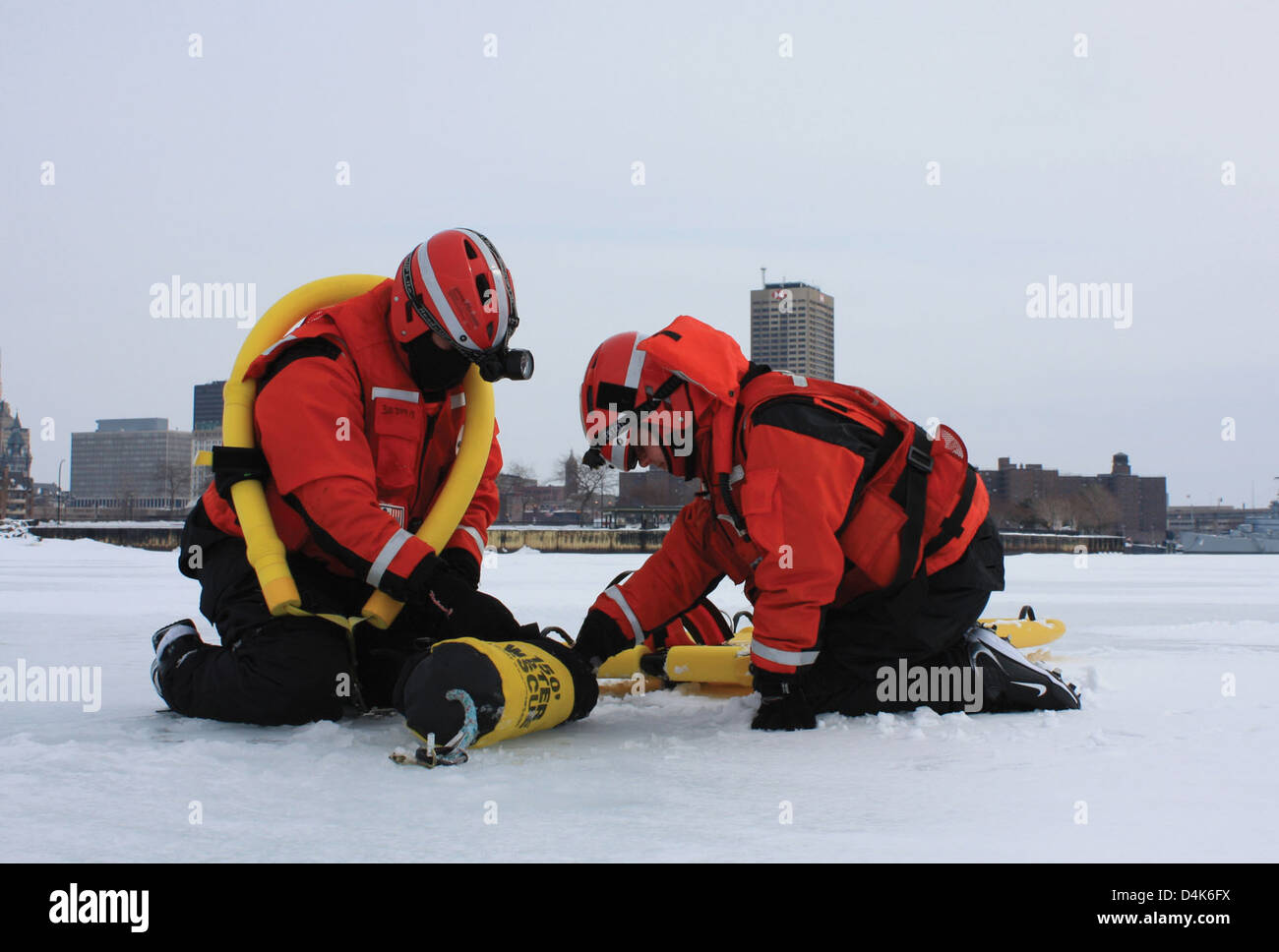 Coast Guard Station Buffalo conducted ice rescue training, preparing ...