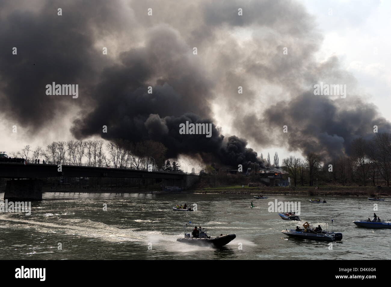 Riots break out at the 2009 NATO Summit in Strasbourg, France, 04 April ...