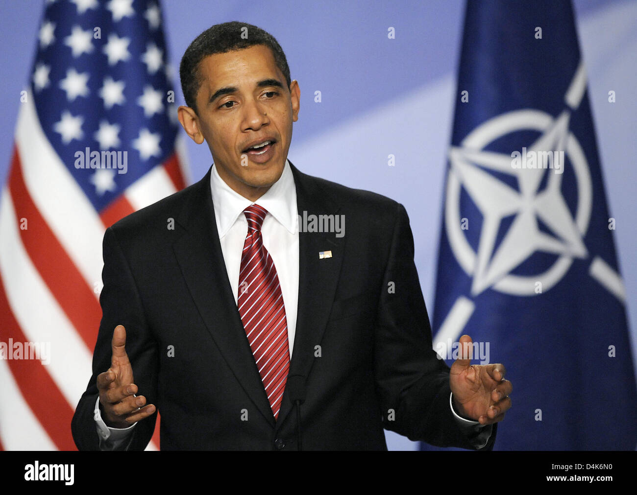 U.S. President Barack Obama gestures during a news conference on the ...