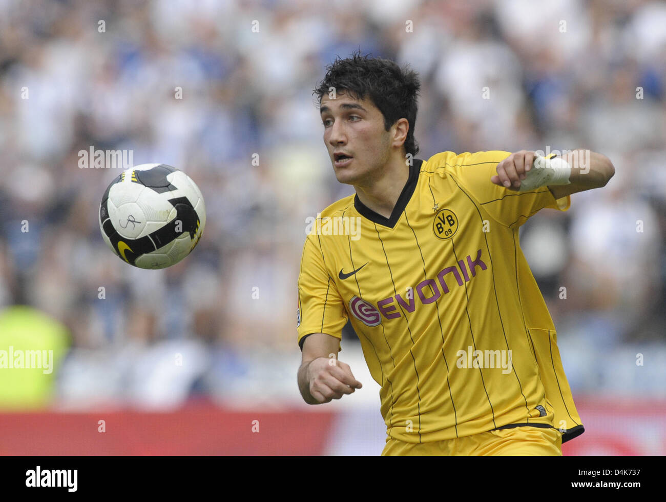 Dortmund?s Nuri Sahin seen in action during the Bundesliga soccer match ...