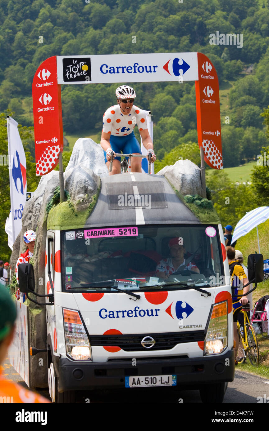 Tour de France pre-race caravan Stock Photo - Alamy