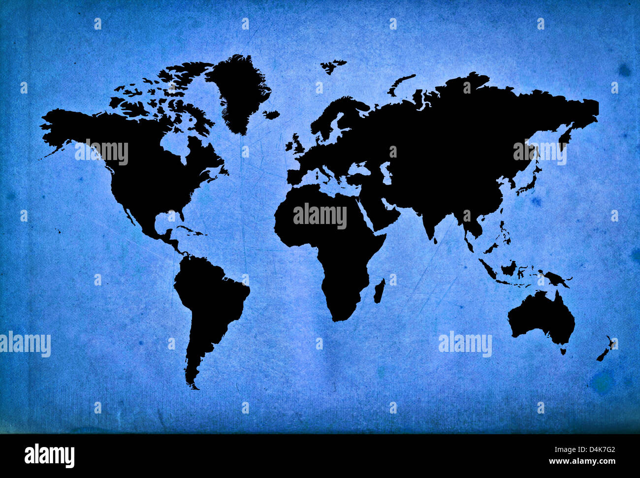 Grunge world map Stock Photo - Alamy