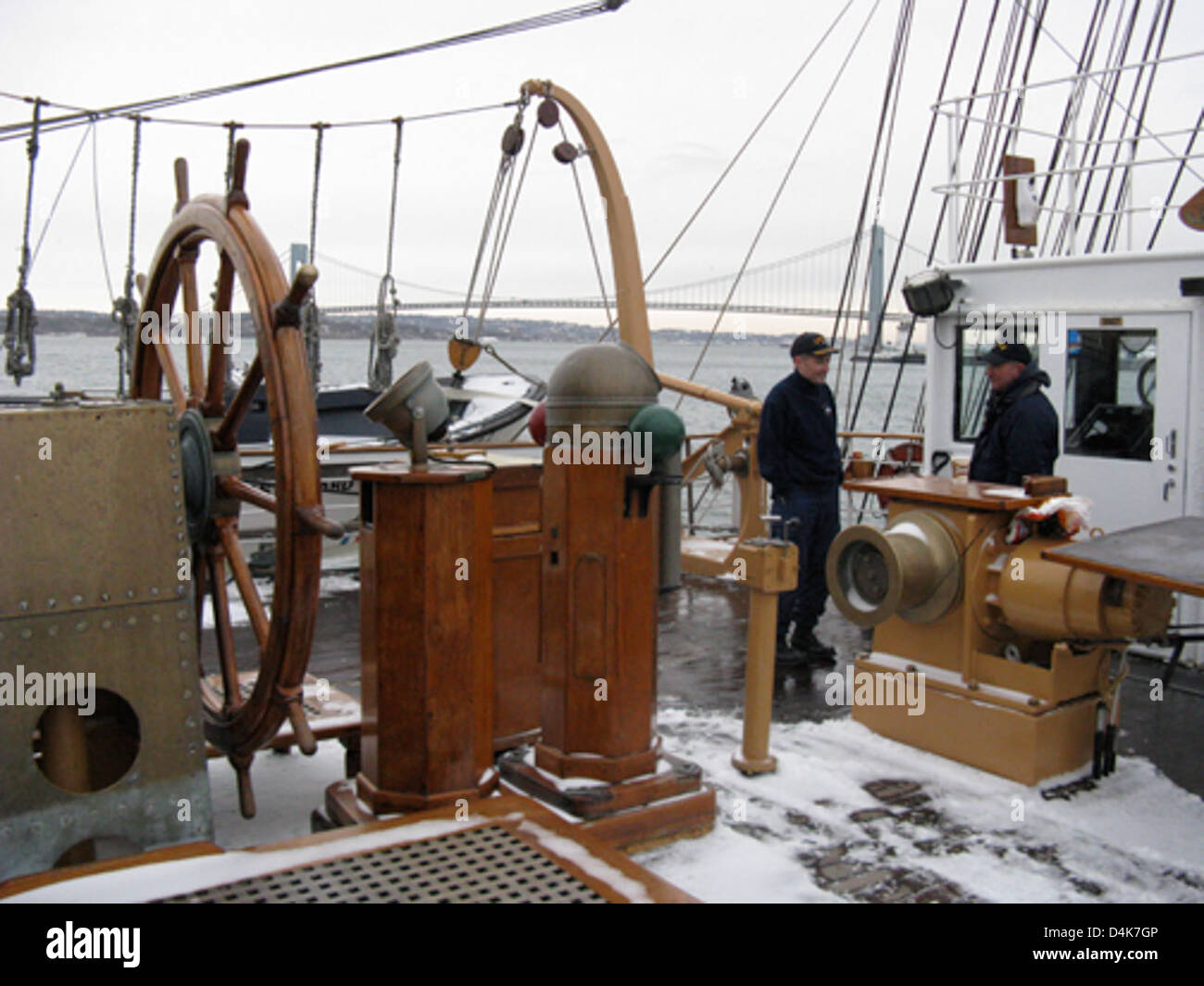 Capt. Eric Jones is pictured aboard the U.S. Coast Guard Cutter Eagle ...