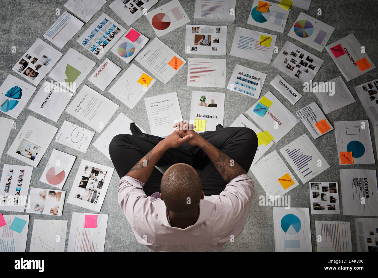 Businessman surrounded by papers hi-res stock photography and images ...