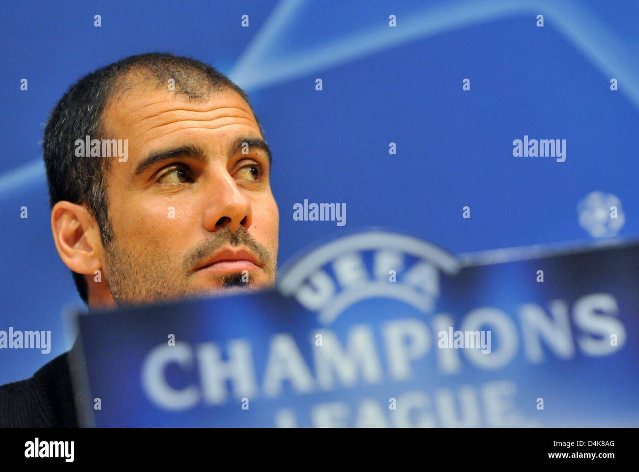 Spanish Primera Division club FC Barcelona?s head coach Josep Guardiola ...