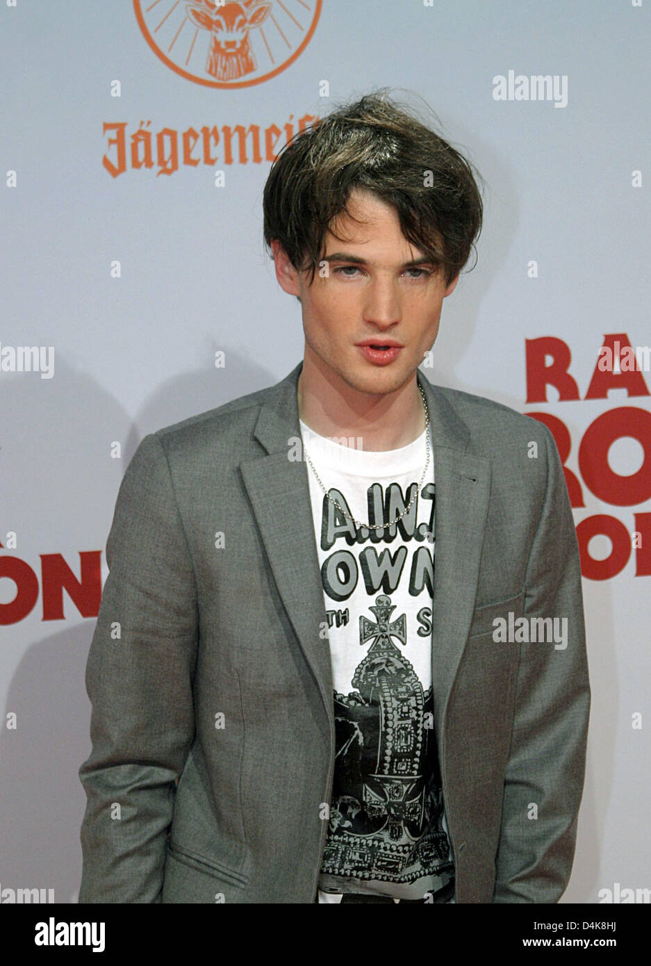 US actor Tom Sturridge arrives at the premiere of his film ?Radio Rock ...