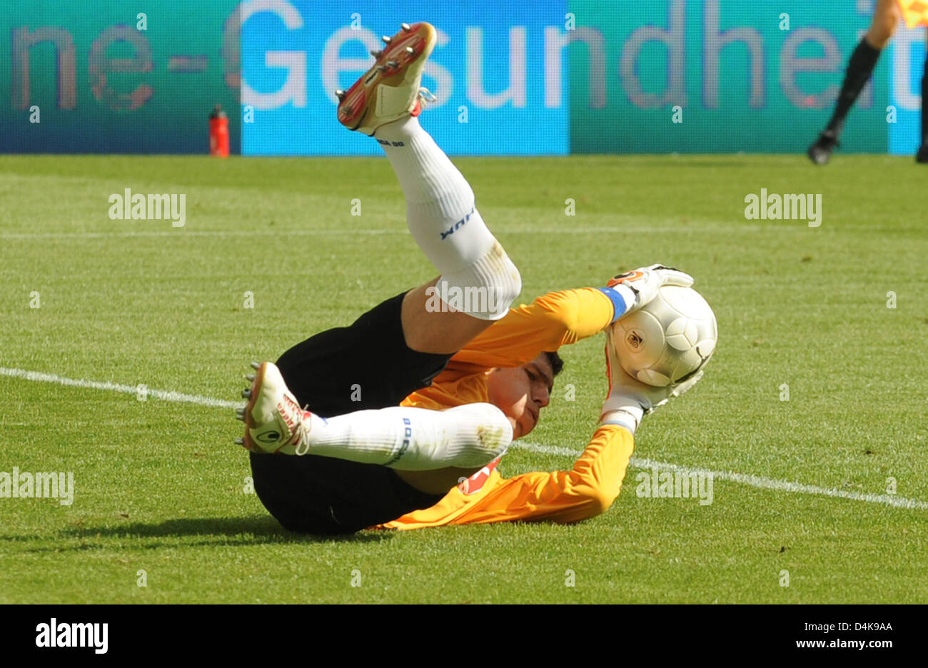 Bochum?s goalkeeper Daniel Fernandes shown in action during the ...