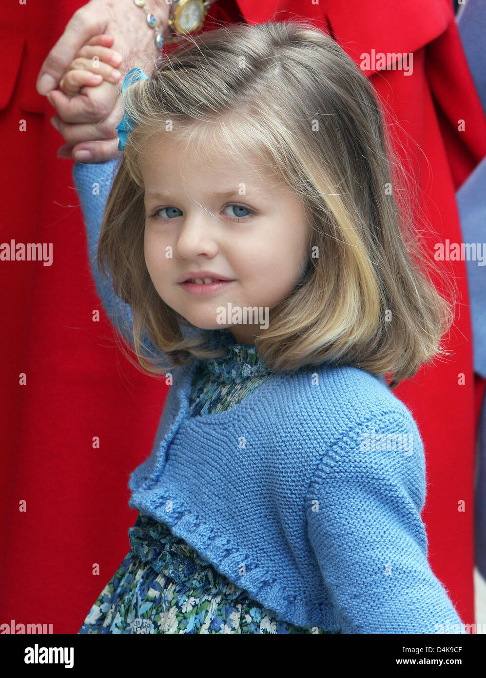 Spanish Princess Leonor pictured prior to the traditional Easter Sunday ...