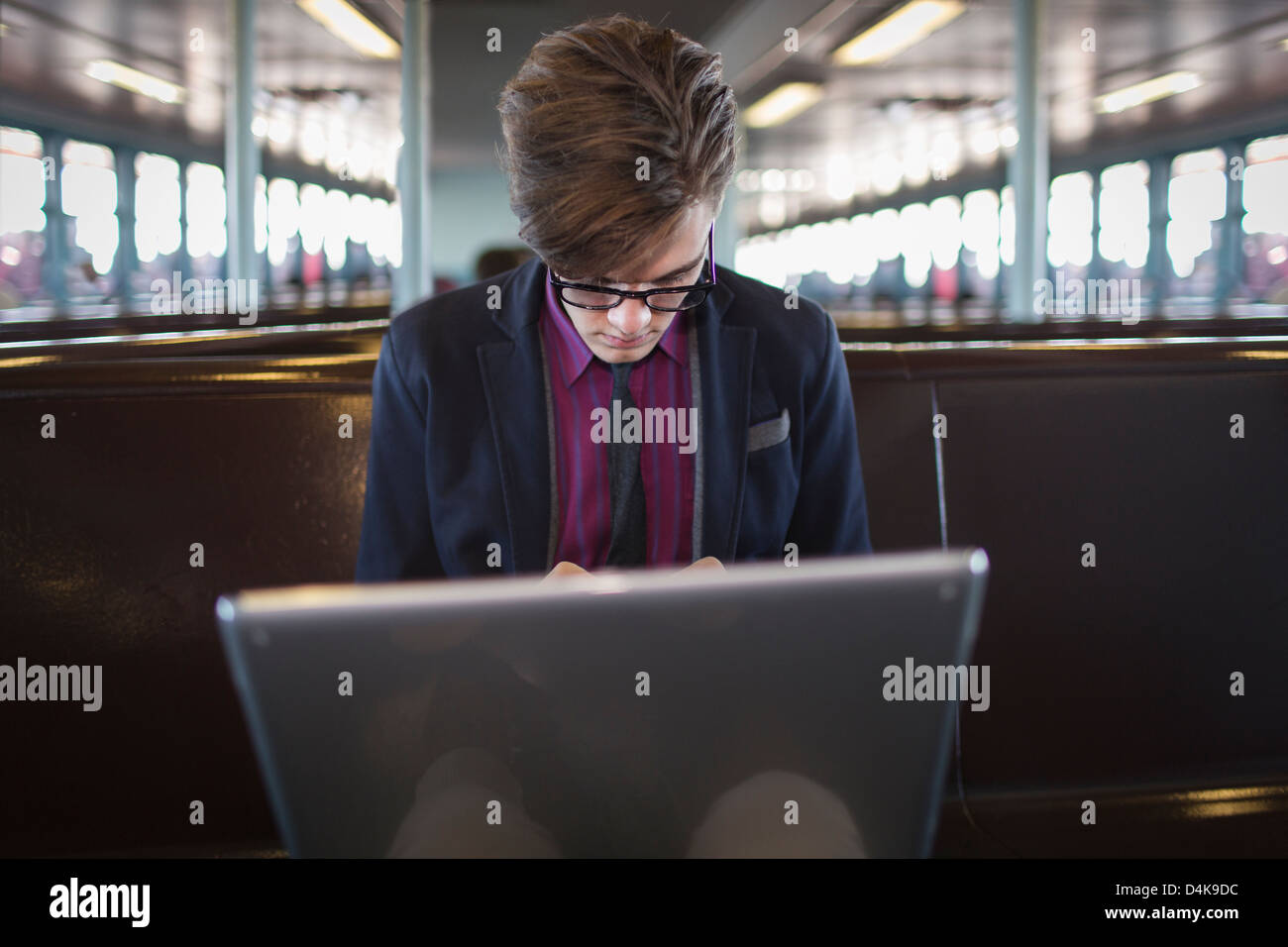 Train depot laptop hi-res stock photography and images - Alamy