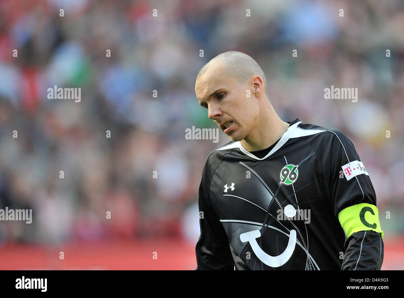 Hanover?s goalkeeper Robert Enke pictured during the Bundesliga match ...
