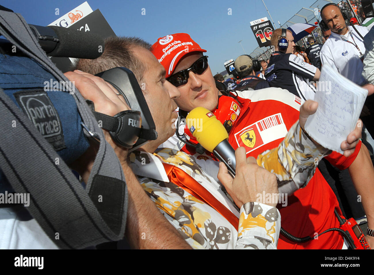 Former Formula One driver and present advisor of Ferrari, Michael ...