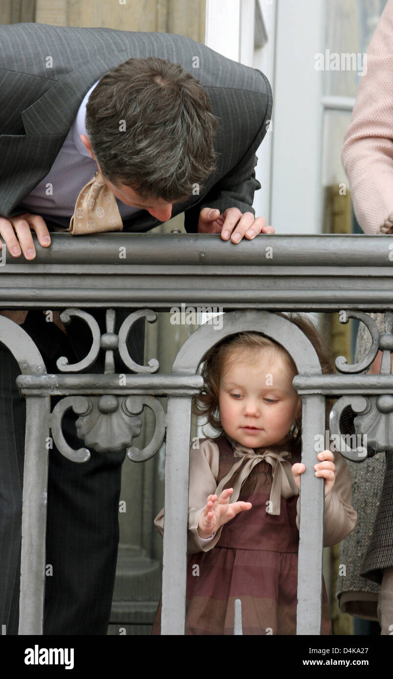 Crown Prince Frederik of Denmark (L) and his daughter Princess Isabella ...