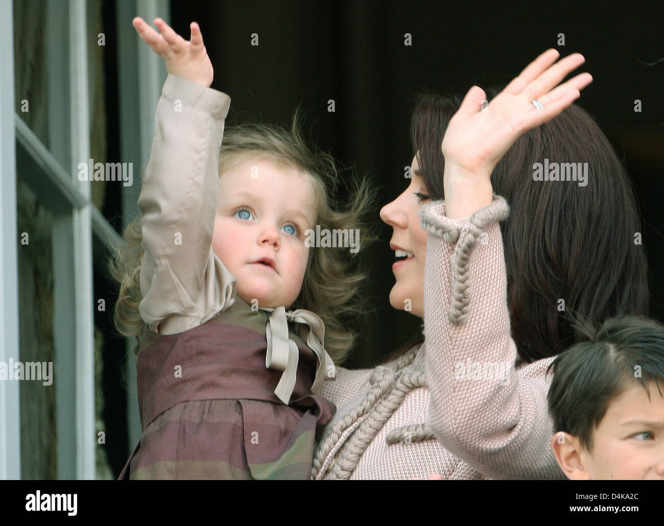 Princess Mary of Denmark (R) and her daughter Princess Isabella of ...