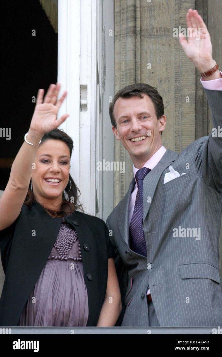 Prince Joachim of Denmark (R) and his wife Princess Marie attend the ...