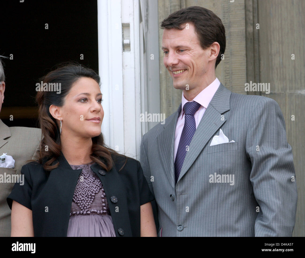 Prince Joachim of Denmark (R) and his wife Princess Marie attend the ...