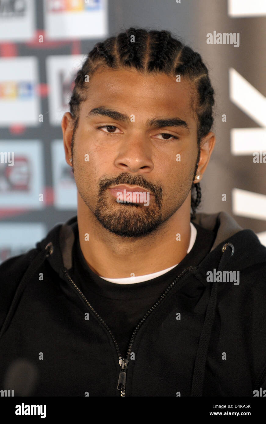 British heavyweight boxer David Haye pictured during a press conference ...
