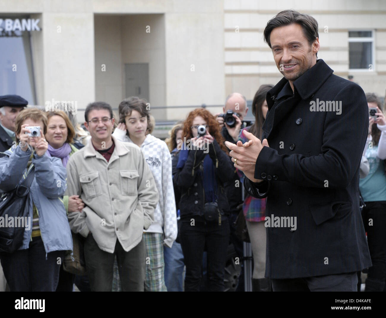 Australian actor Hugh Jackman smiles during a photo call on his film ?X ...