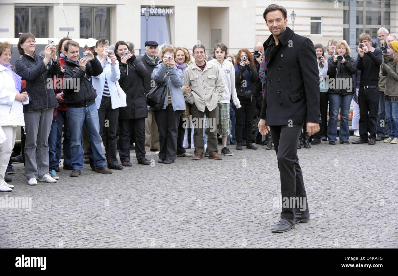 Australian actor Hugh Jackman smiles during a photo call on his film ?X ...