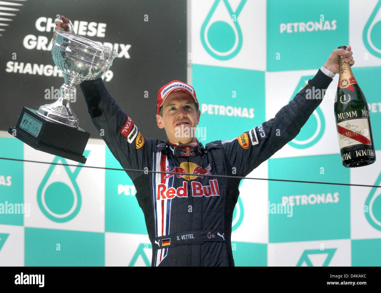 German Formula One driver Sebastian Vettel of Red Bull Racing ...