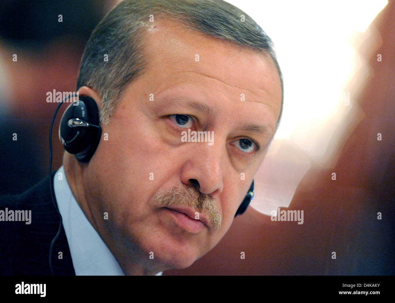 Turkish Prime Minister Recep Tayyip Erdogan pictured during a press ...
