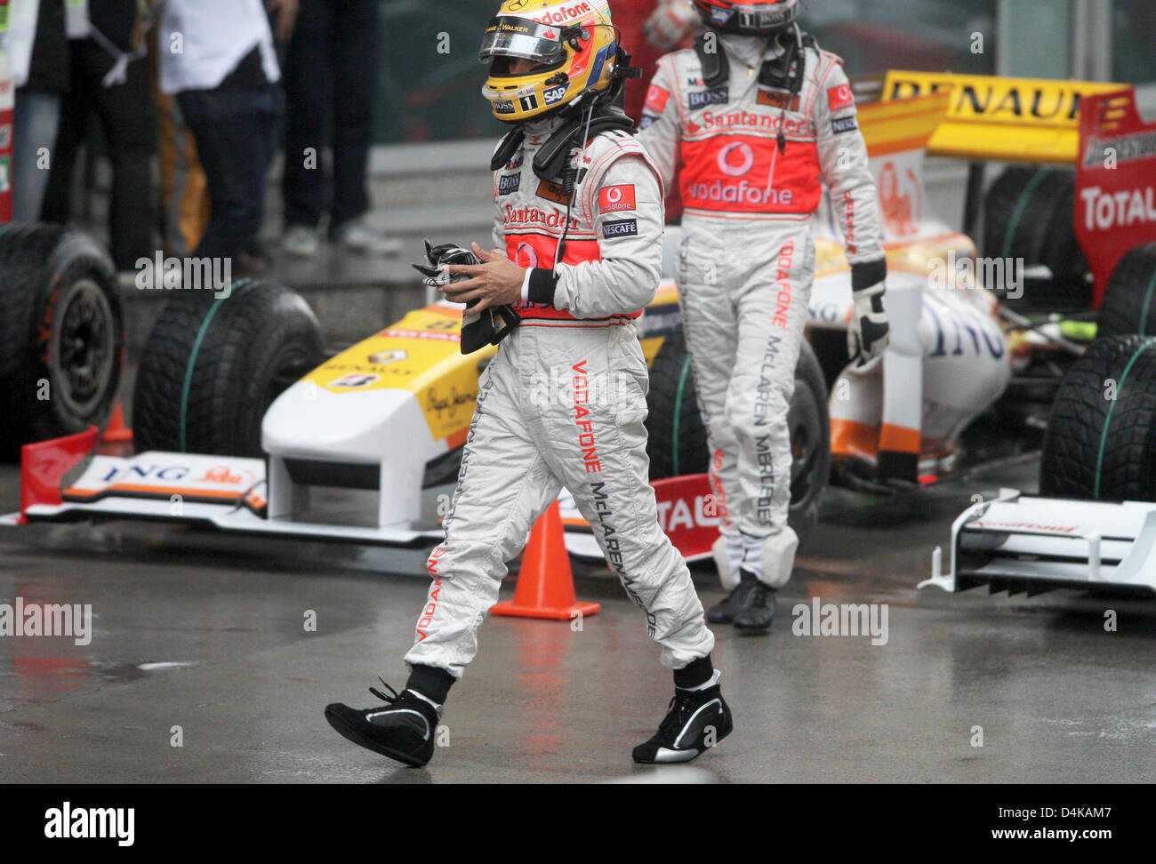 British Formula One driver Lewis Hamilton of Mc Laren Mercedes pictured ...